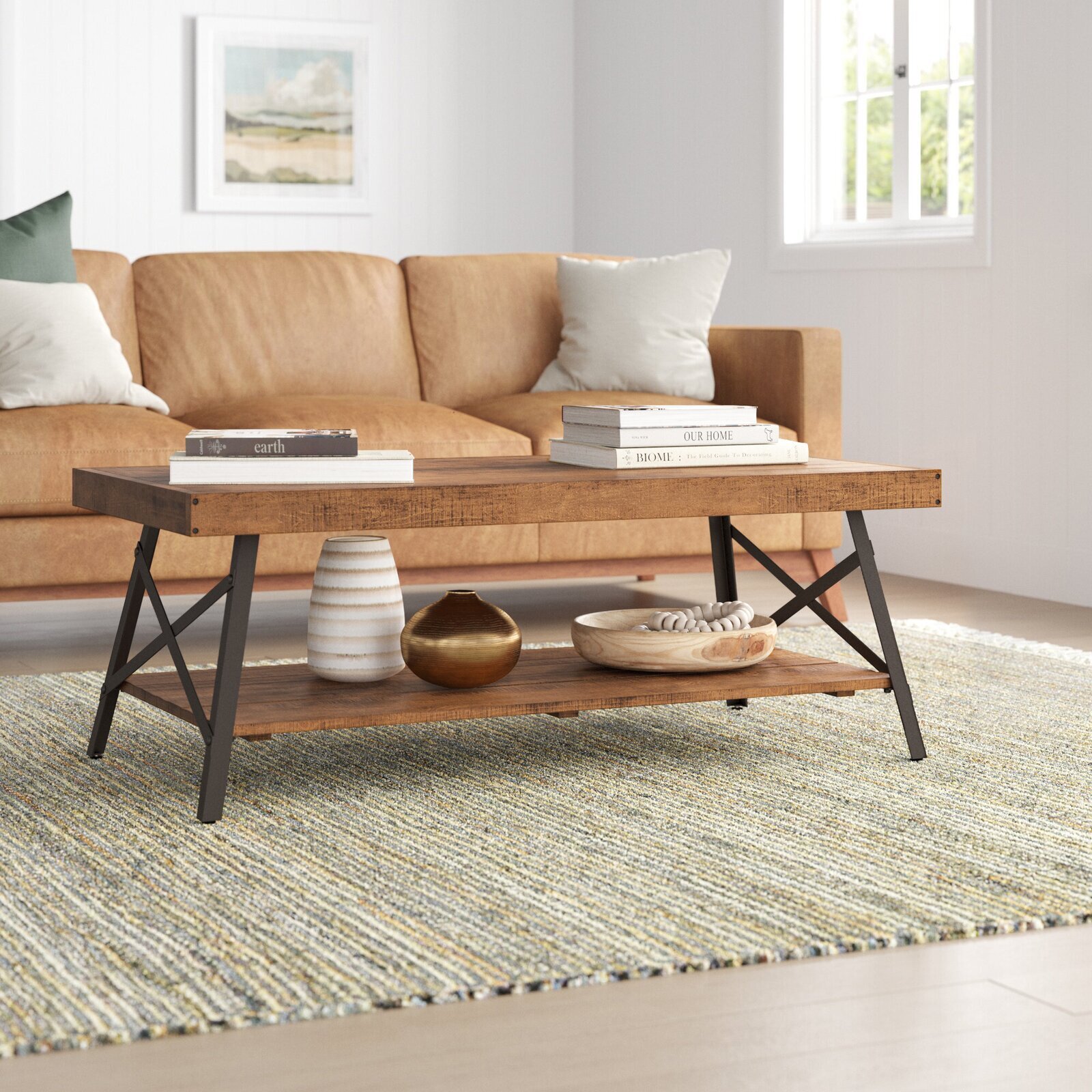 Wood Coffee Table With Stainless Steel Legs Brokeasshome