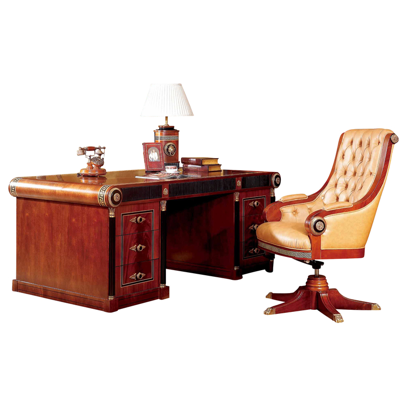 Art Deco Executive Desk and Chair Set