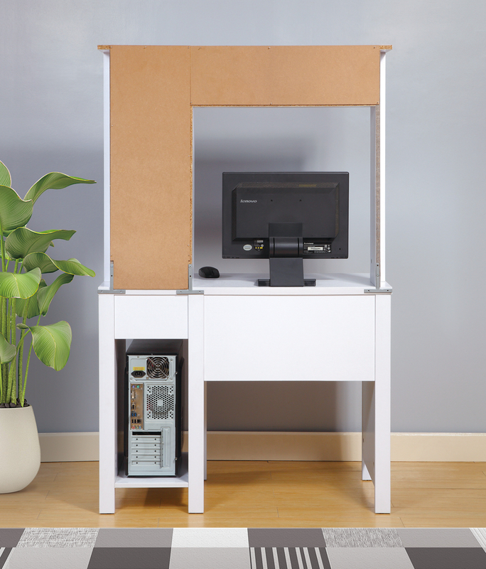 Inyo computer desk with hutch store