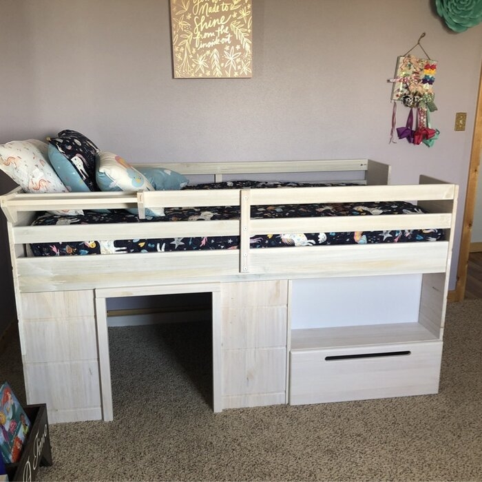 Purdy hill modern farmhouse twin low loft bed store
