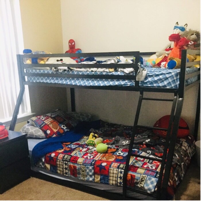 Simoneau twin over full bunk bed store