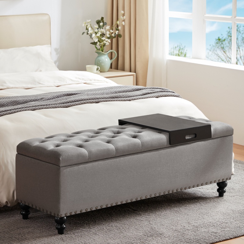 Ravenwood upholstered storage bench store