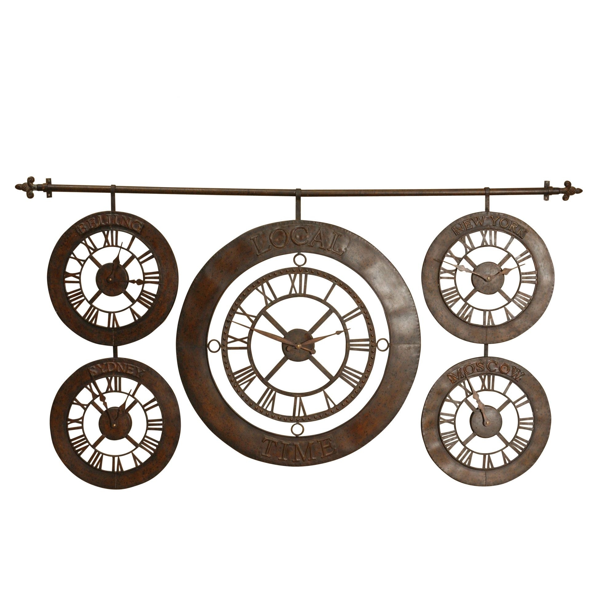 Time Zone World Wall Clocks Foter